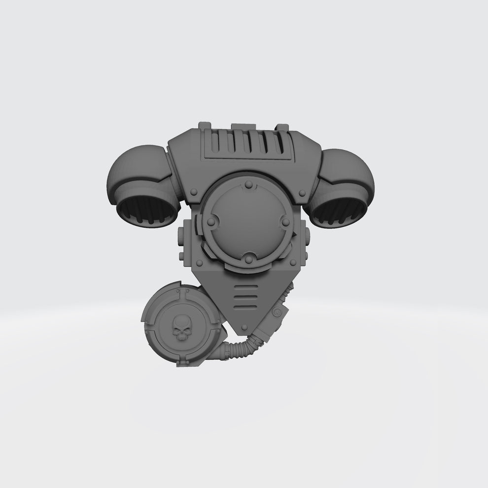Backpack with Left Drum Prime Captain G:10 Power Armor compatible with ...