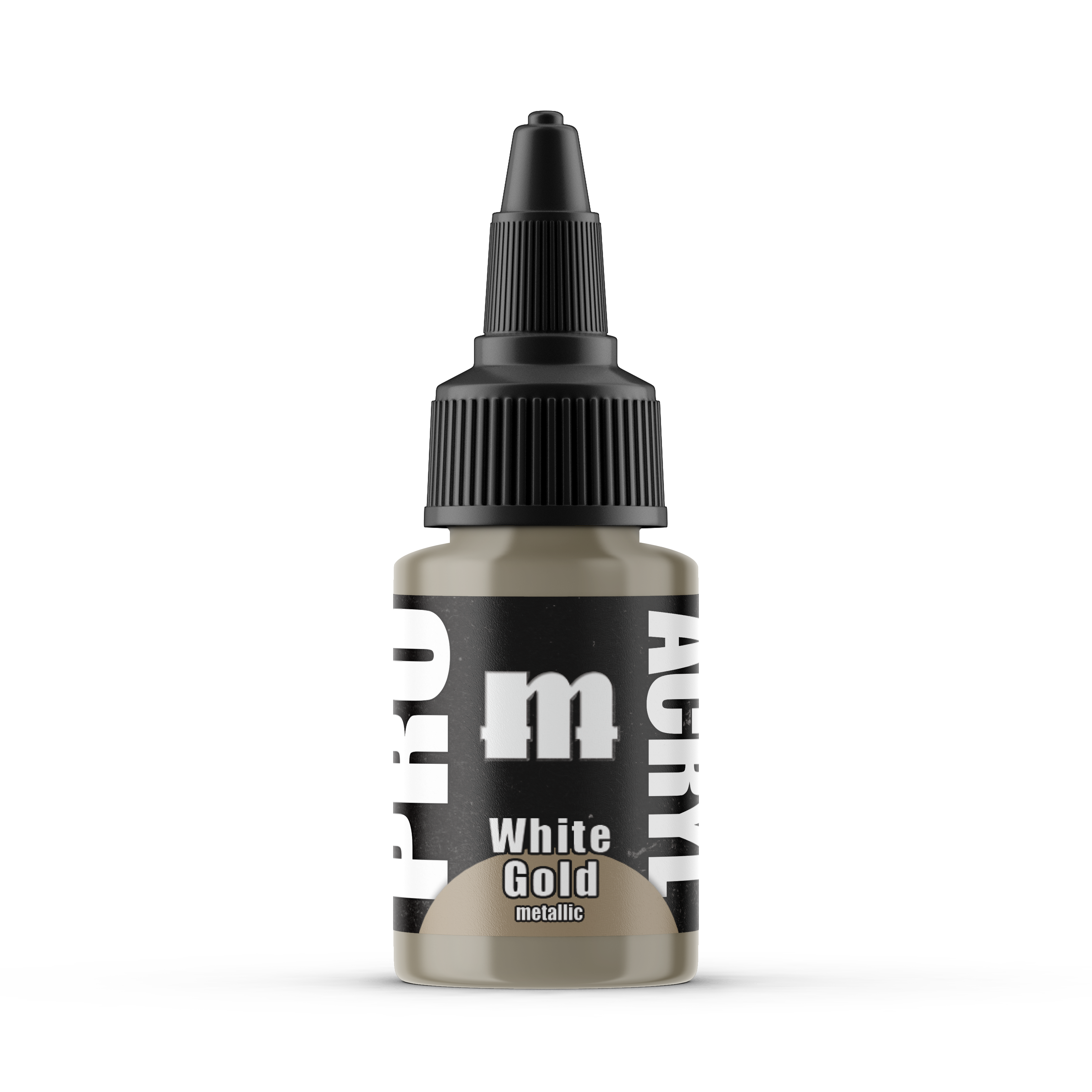 029-Pro Acryl White Gold Paint – Fantasy World Games